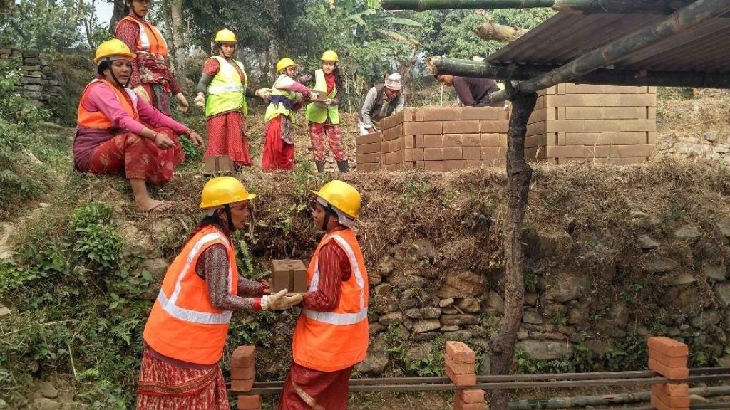 Empowering rural women: A shift from household chores to construction ...