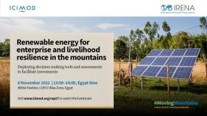 Renewable Energy for Enterprise and Livelihood Resilience in the Mountain - ICIMOD