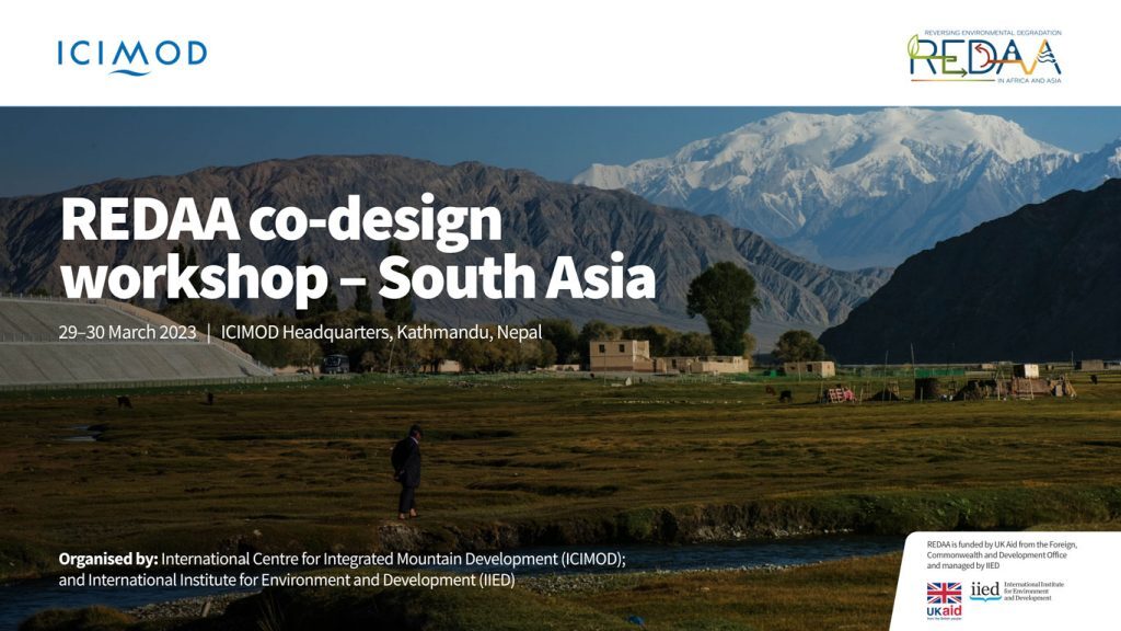 REDAA co-design workshop – South Asia - ICIMOD